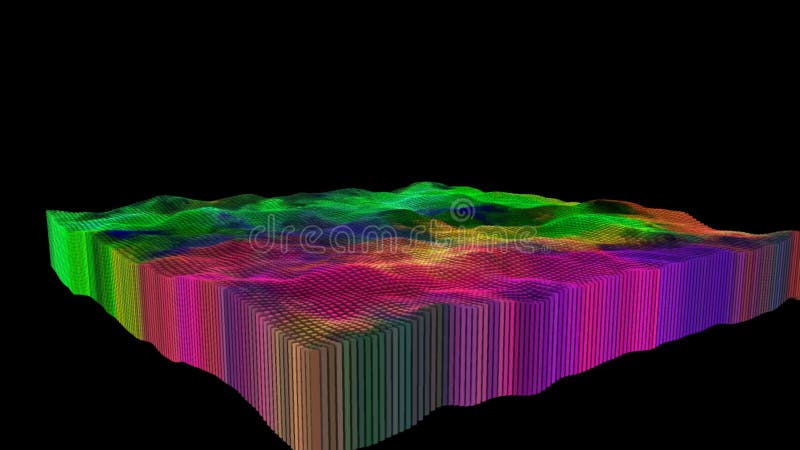 Colorful Looping Motion Animated Background with Cubes Stock Video ...