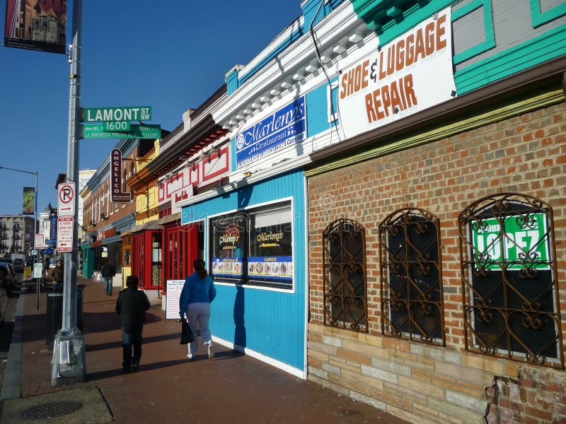 Colorful Mount Pleasant Main Street Editorial Stock Photo - Image of ...