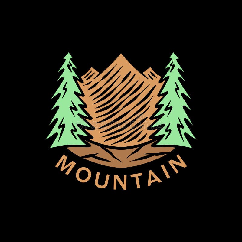 Colorful Mountain Logo Vector Design Illustration Emblem Stock Vector ...