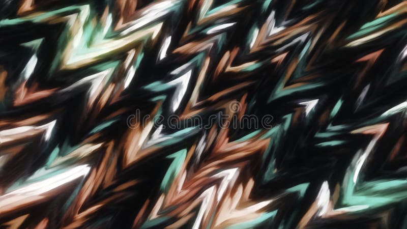 Colorful Moving Pattern with Zigzags. Motion. Moving Triangular Zigzags ...