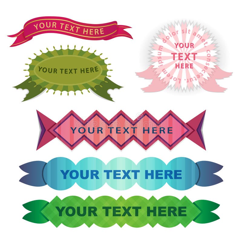 Colorful Multi- Color Different Banner Designs Vector Illustration ...