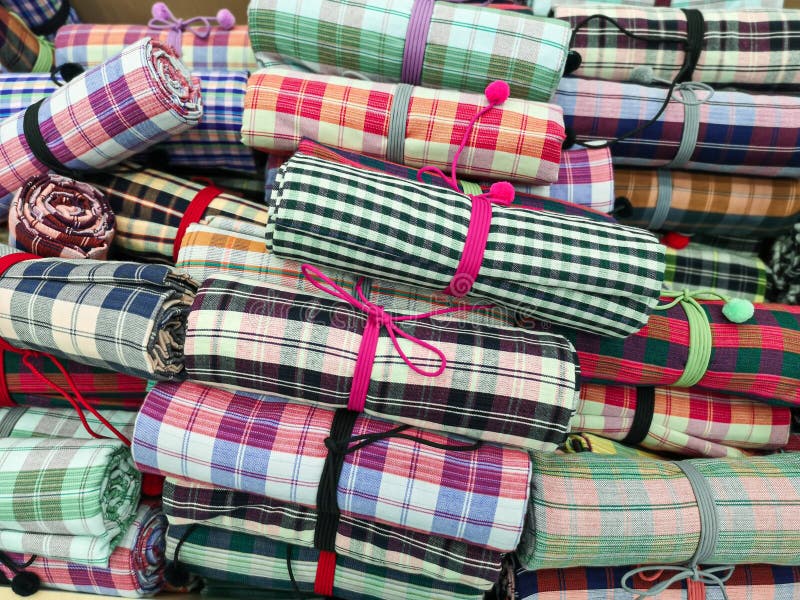 Colorful Multi Color Gingham Pattern Background. Stock Photo - Image of ...