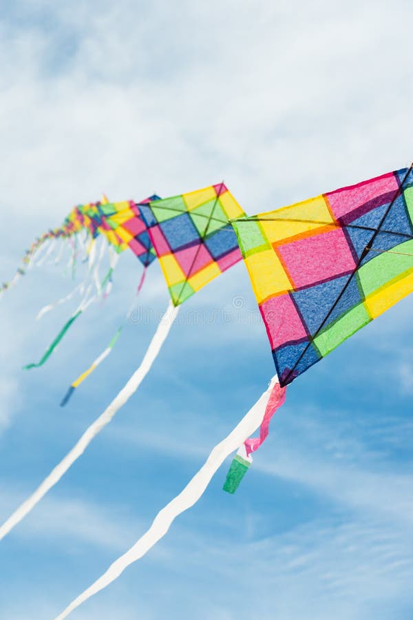 Kites flying stock photo. Image of colors, recreational - 24387500