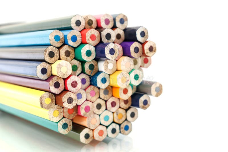 Colorful Multi-Color of Pencil Stock Photo - Image of colorful, object ...