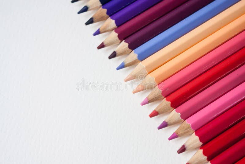 Colorful Multi-Color of Pencil Stock Photo - Image of tool, wood: 69372178