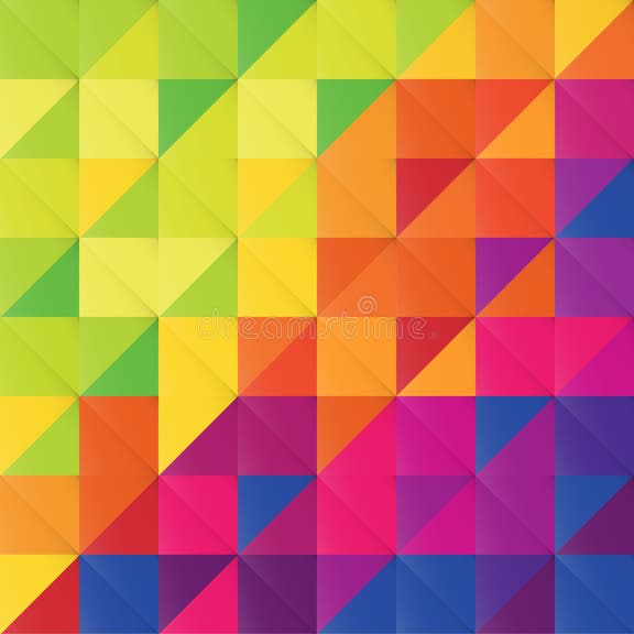 Colorful Multi-colored Triangles3D Pattern. Abstract Colorful ...