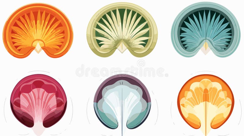 Colorful and Multi-part Vector Diaphragm Design Stock Vector ...