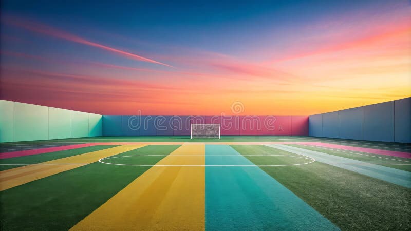 Multi Striped Soccer Field Stock Illustrations – 2 Multi Striped Soccer ...