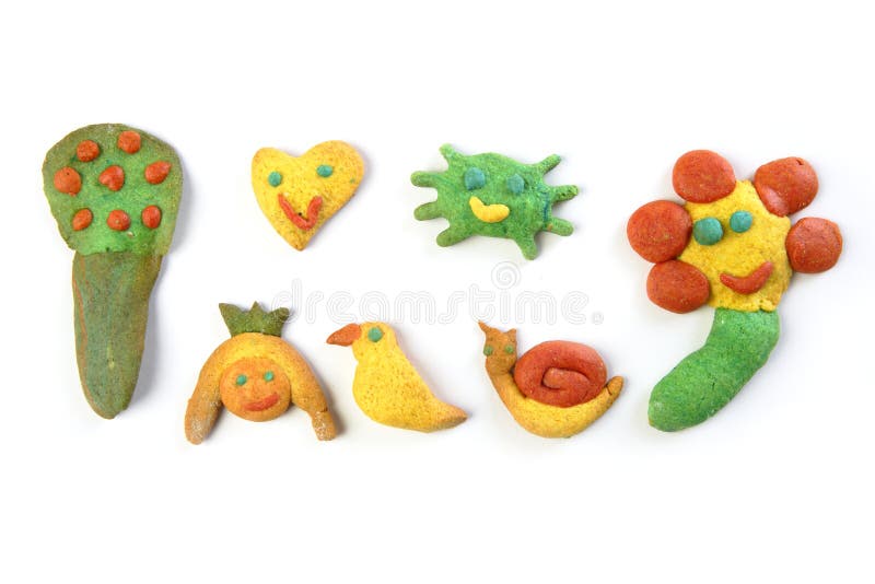 Colorful Multicolor Funny Biscuits Shapes Stock Photo - Image of ...
