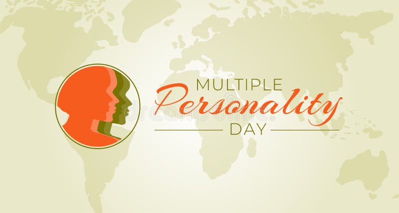Colorful Multiple Personality Day Background Illustration Stock Vector ...