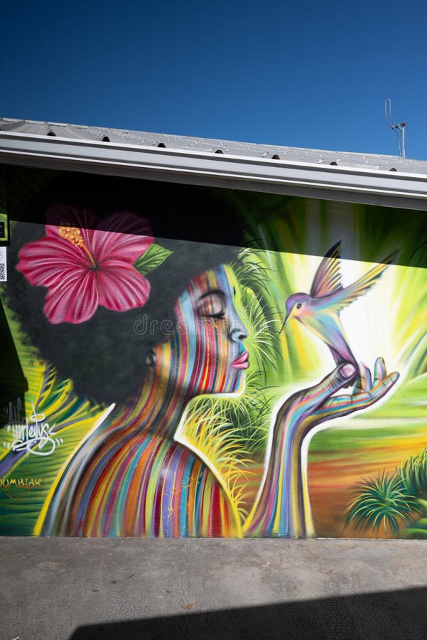 The Mural Painted on the Side of a Building is Shown Editorial ...