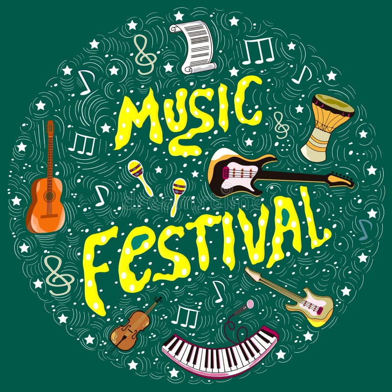 Colorful music background. stock vector. Illustration of decoration ...