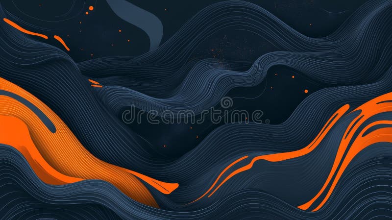 Colorful Music Digital Lines with Liquid Lines Pattern on Black ...