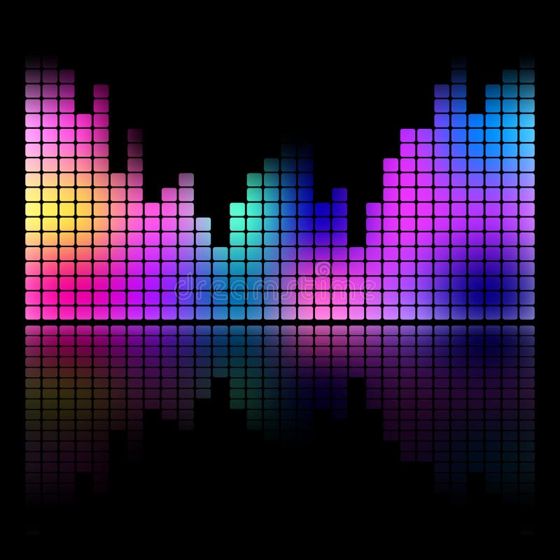 Colorful Music Equalizer Sound Wave Isolated Vector Stock Vector ...