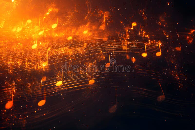 Colorful Music Notes Background Stock Image - Image of seamless ...