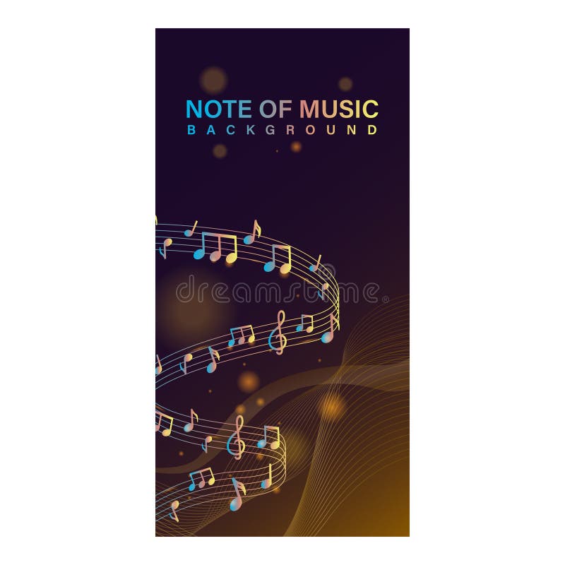 Vertical Music Notes Wallpaper