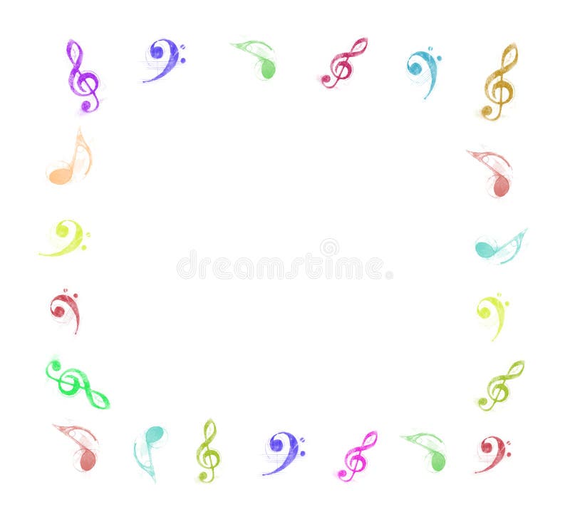 Music frame stock illustration. Illustration of symbols - 28992872