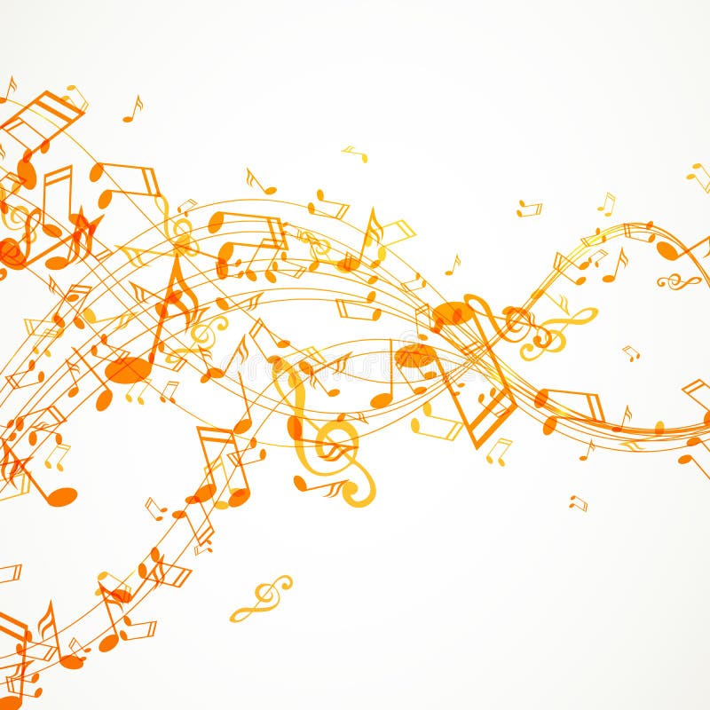 Colorful Music notes stock illustration. Illustration of modern - 55295577