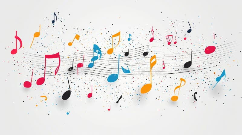 Colorful Music Staff Stock Illustrations – 1,543 Colorful Music Staff ...
