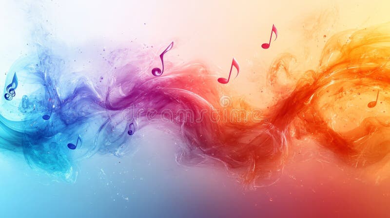 216 Colorful Music Notes Abstract Paint Splash Background Stock Photos ...