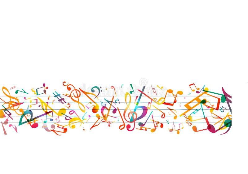 Colorful Music Notes Stock Illustrations – 8,446 Colorful Music Notes ...