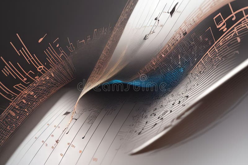 Colorful Music Notes Vortex Abstract Musical Background Illustration AI ...