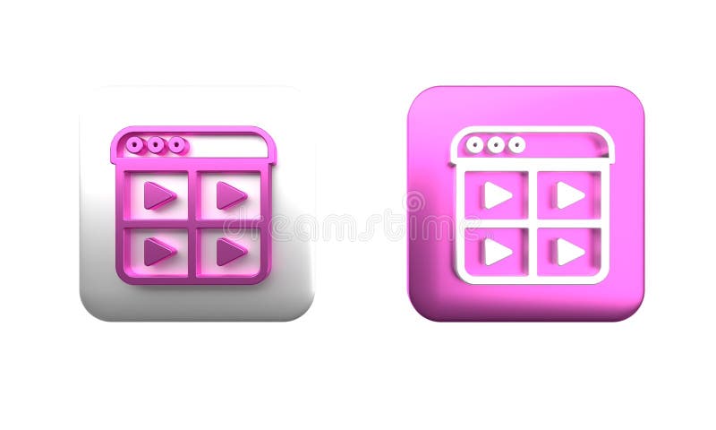 Colorful Music Playlist Icon Isolated on White Background. Square ...