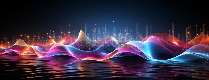 Colorful Music Rhythmic Equalizer Backgroundc Stock Image - Image of ...