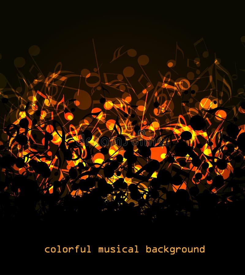 Colorful Musical Background Stock Vector - Illustration of design ...