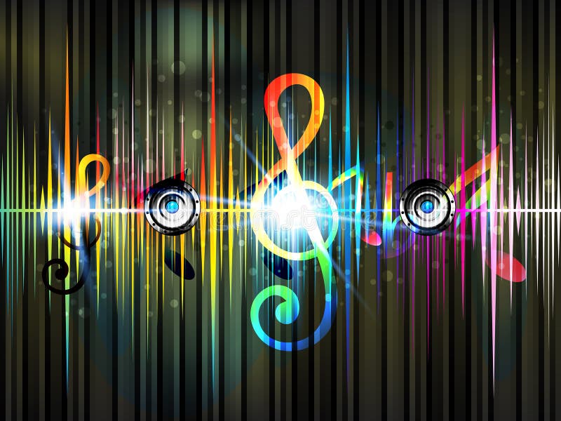 Colorful Musical Background Stock Vector - Illustration of sparkle ...