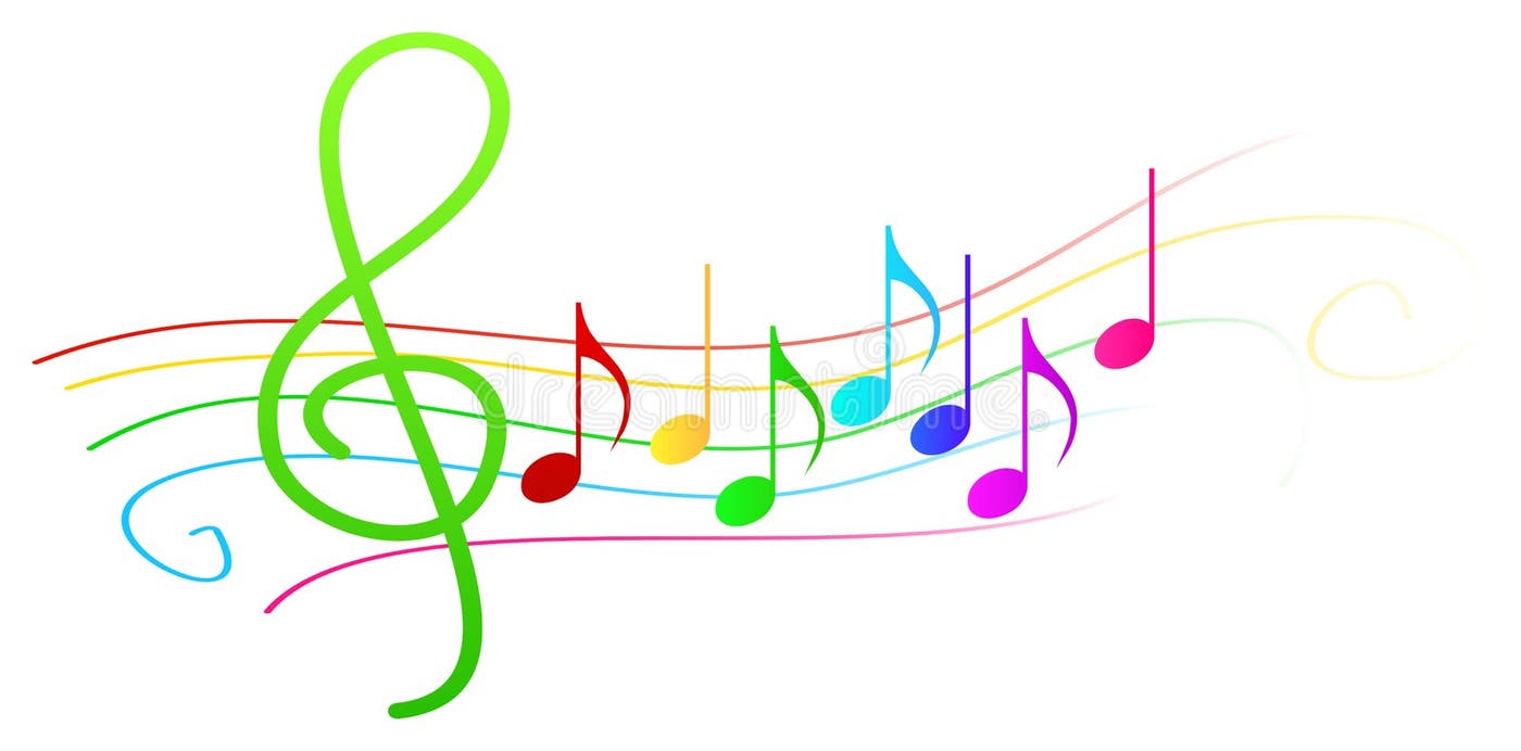 Colorful Musical Notes Stock Illustrations – 21,457 Colorful Musical ...