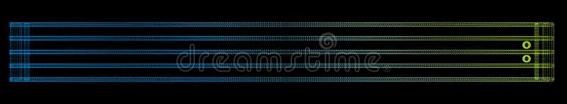 Colorful Musical Staff stock illustration. Illustration of graphic ...