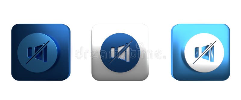 Colorful Mute Microphone Icon Isolated on White Background. Microphone ...