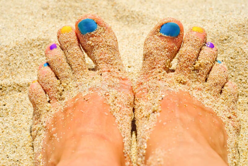 Sandy Toes stock image. Image of leisure, getaway, sand - 2548957
