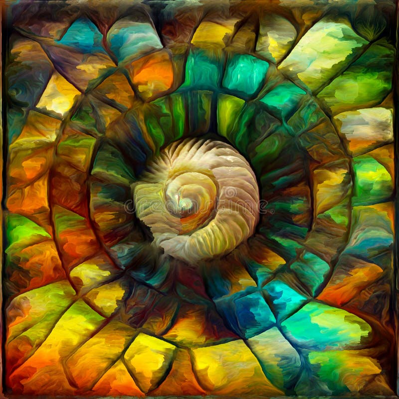 Colorful Nautilus stock image. Image of flow, series - 277257107