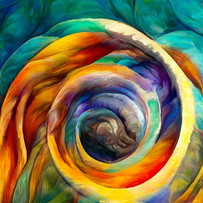 Colorful Nautilus stock illustration. Illustration of flow - 295326151