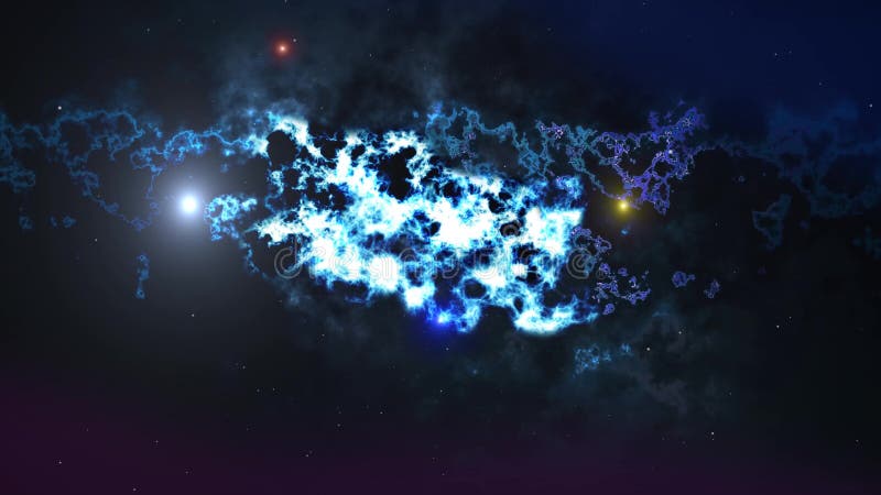 Colorful Nebula Gas Cloud, Stars and Universe. Computer Graphics Stock ...
