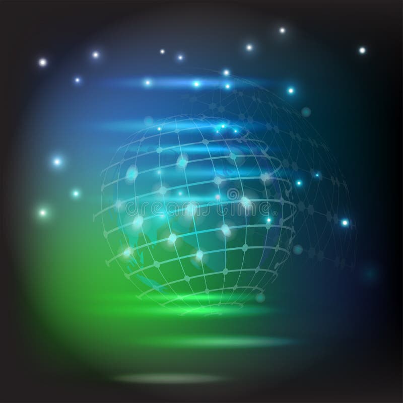 Colorful Nebula in Space Background. Vector Illustration. Open Space ...