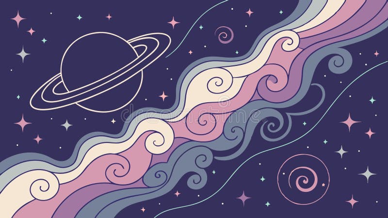 Colorful Nebula in Space, Cosmic Cloud and Interstellar Art Vector ...