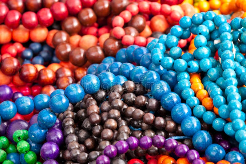 Colorful necklace pil stock image. Image of background - 16254195