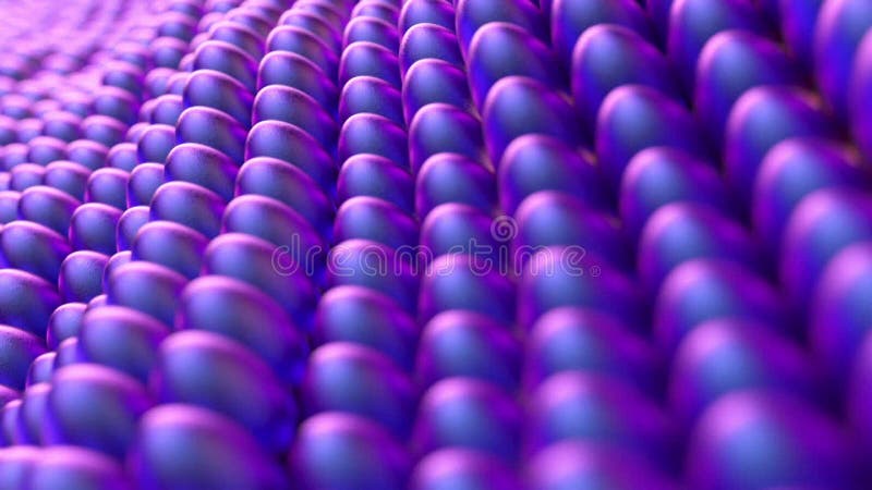 Colorful Neon Easter Eggs Grid Wave Animation. Loopable 3d Render Stock ...