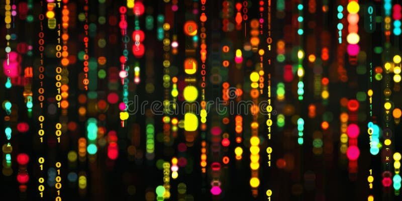 Colorful Neon Light Drops is a Vibrant Modern Background with Luminous ...