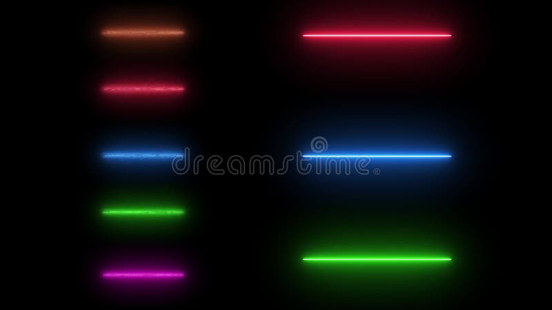 Neon Lines, Tubes Flickering Animation Stock Footage - Video of neon ...