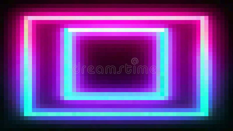 Colorful Neon Pixel Art Background Stock Footage - Video of background ...