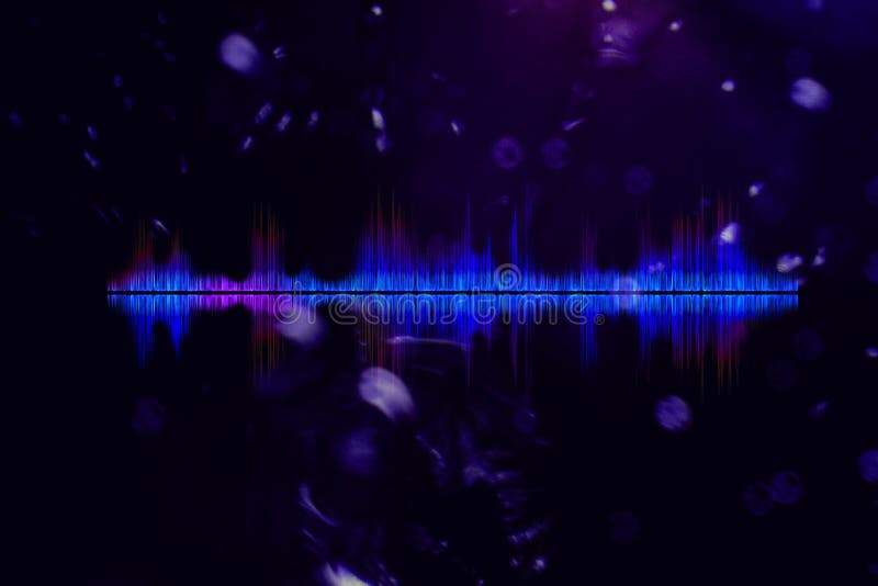 Colorful Neon Soundwave stock illustration. Illustration of graph ...