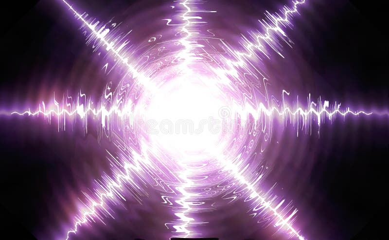 Colorful Neon Soundwave stock illustration. Illustration of speaker ...