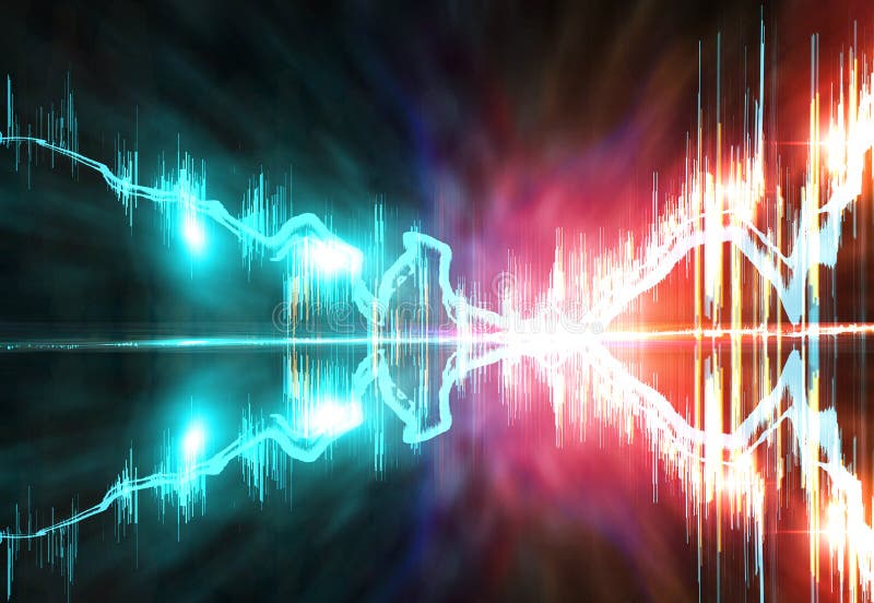 Colorful Neon Soundwave stock illustration. Illustration of abstract ...