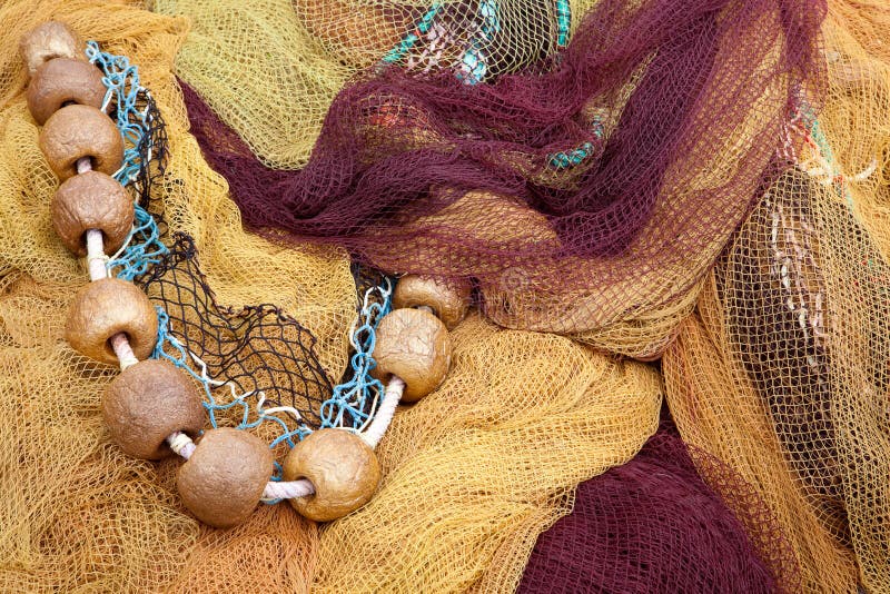 Colorful nets stock image. Image of colourful, fishnet - 15062659