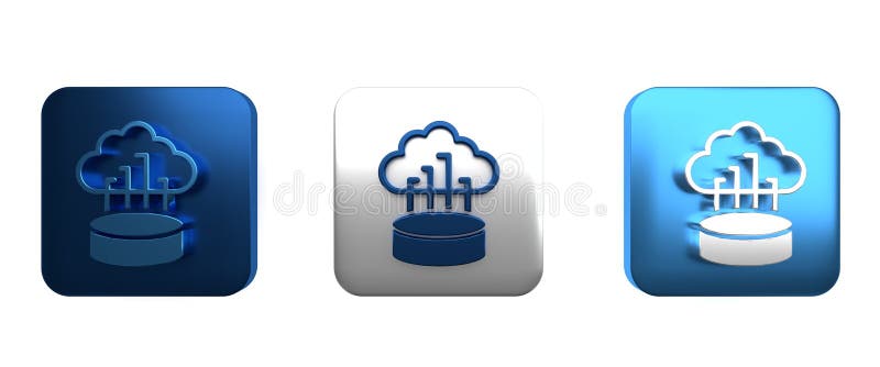 Colorful Network Cloud Connection Icon Isolated on White Background. Social Technology. Cloud ...
