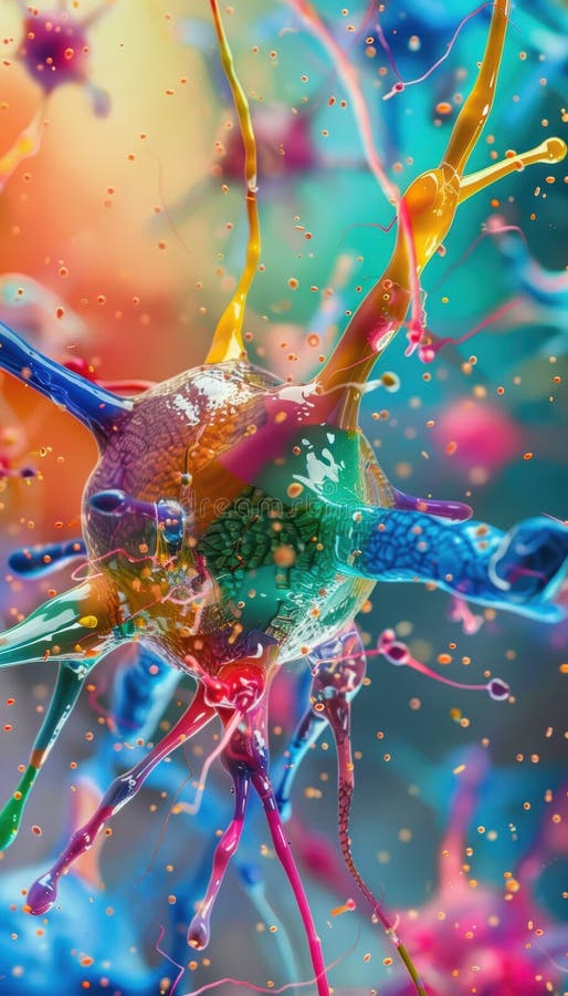 Colorful Neural Connections Symbolizing Emotional Intelligence and ...